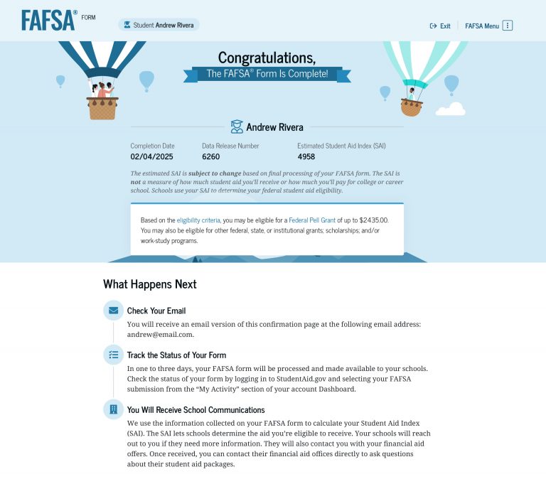 7 Things To Do After Submitting Your FAFSA® Form – Federal Student Aid