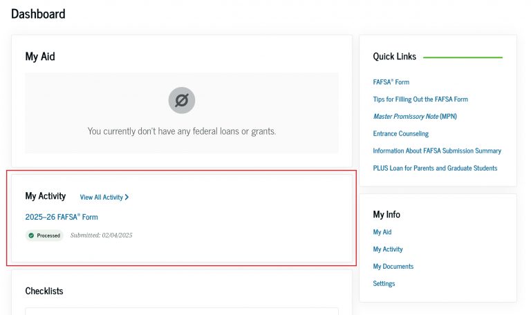 7 Things To Do After Submitting Your FAFSA® Form – Federal Student Aid