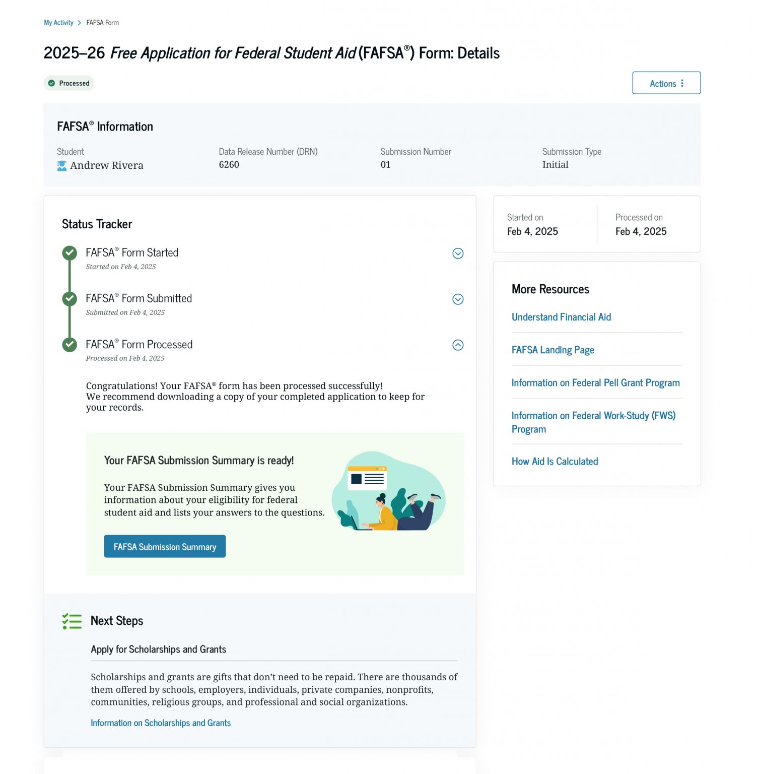 7 Things To Do After Submitting Your FAFSA® Form – Federal Student Aid
