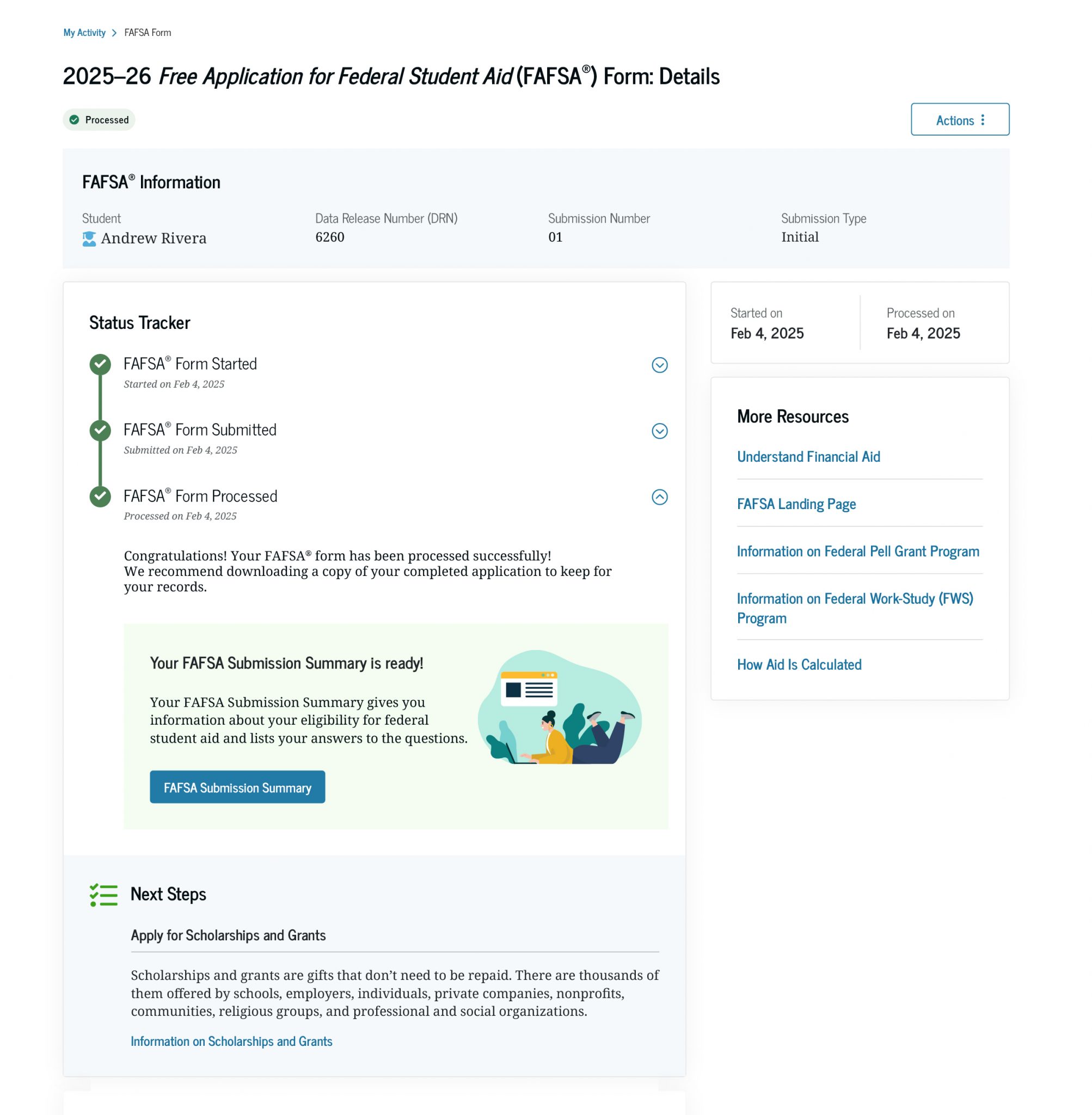 7 Things To Do After Submitting Your FAFSA® Form – Federal Student Aid