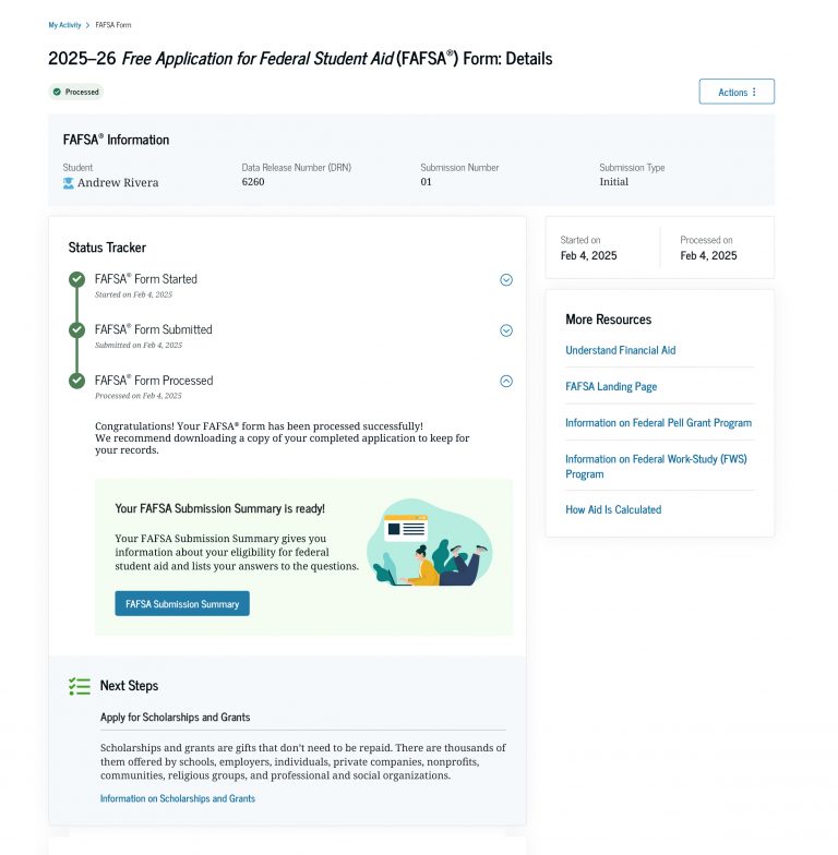 7 Things To Do After Submitting Your FAFSA® Form – Federal Student Aid