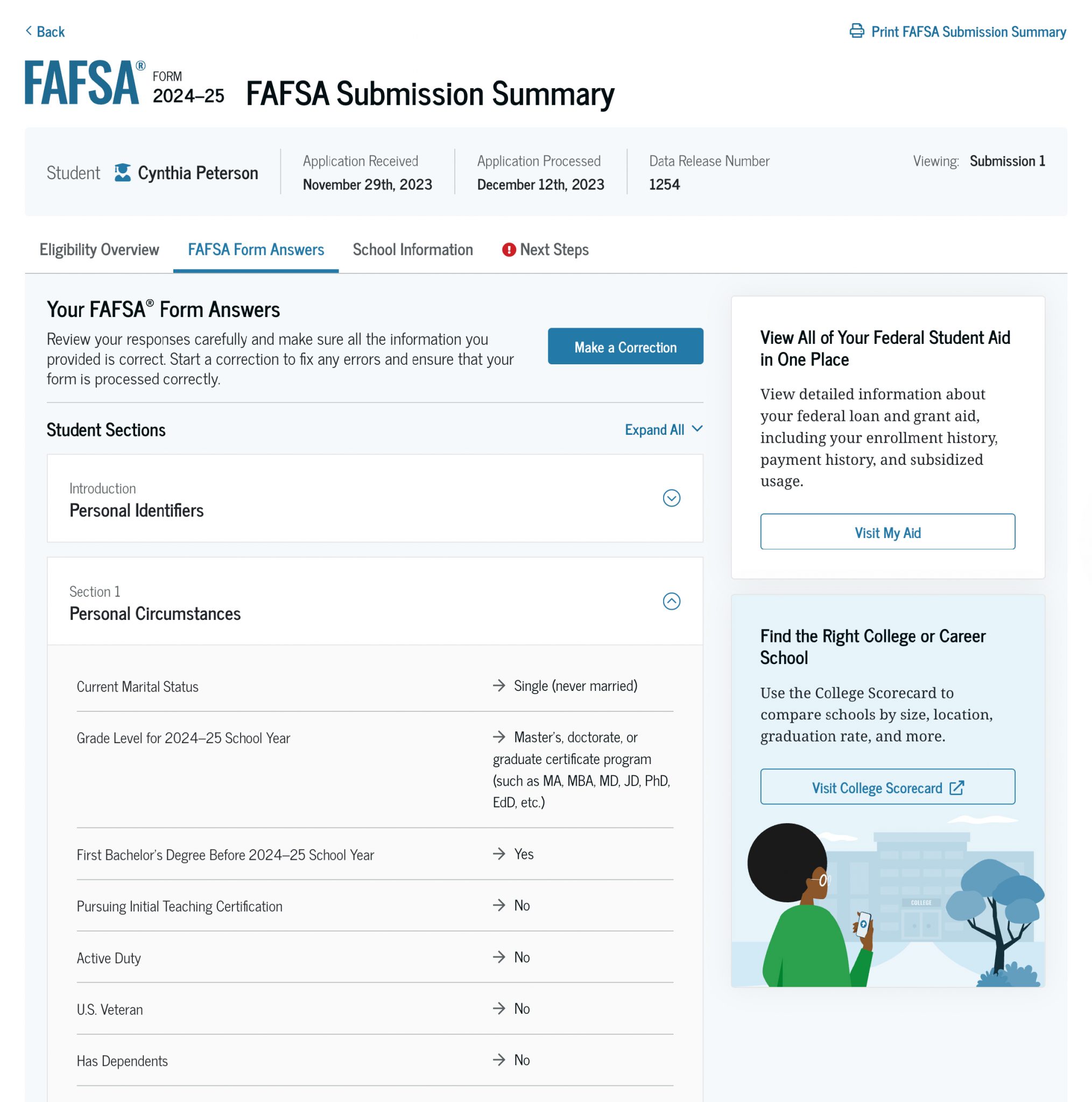 What You Need To Know About the FAFSA Submission Summary – Federal ...