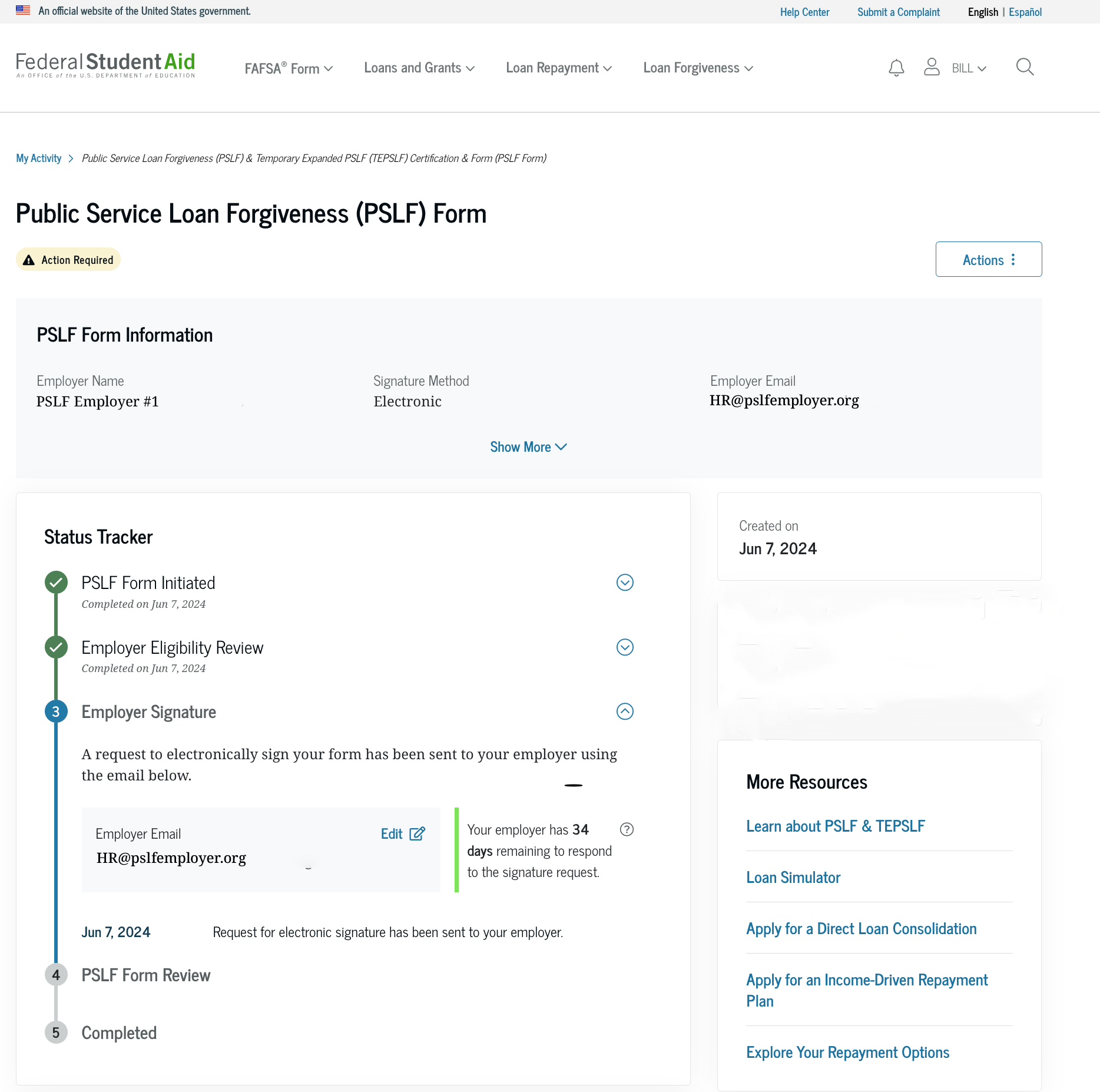 How to Manage your Public Service Loan Forgiveness (PSLF) Progress on StudentAid.gov – Federal ...
