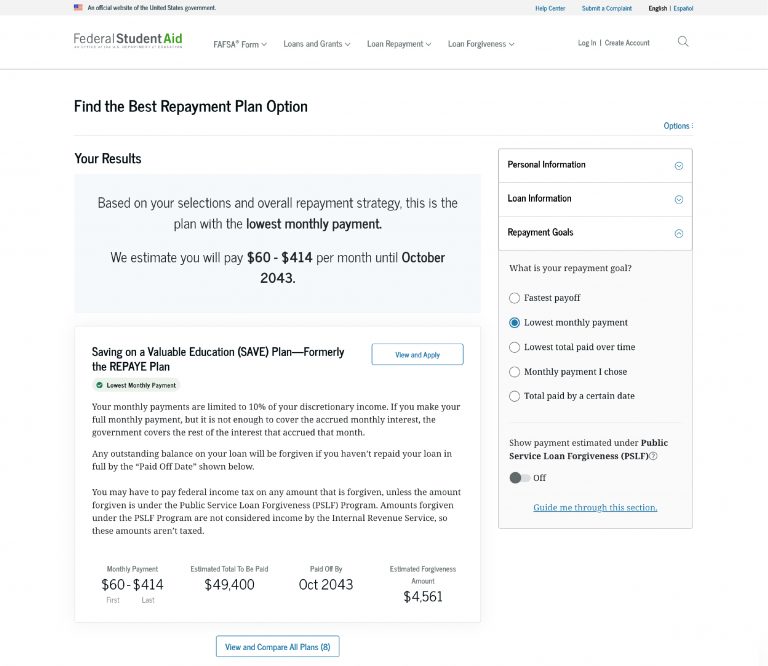 Compare Student Loan Repayment Plans With Our Student Loan Calculator ...