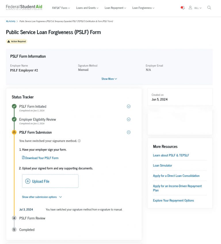 How to Manage your Public Service Loan Forgiveness (PSLF) Progress on StudentAid.gov – Federal ...