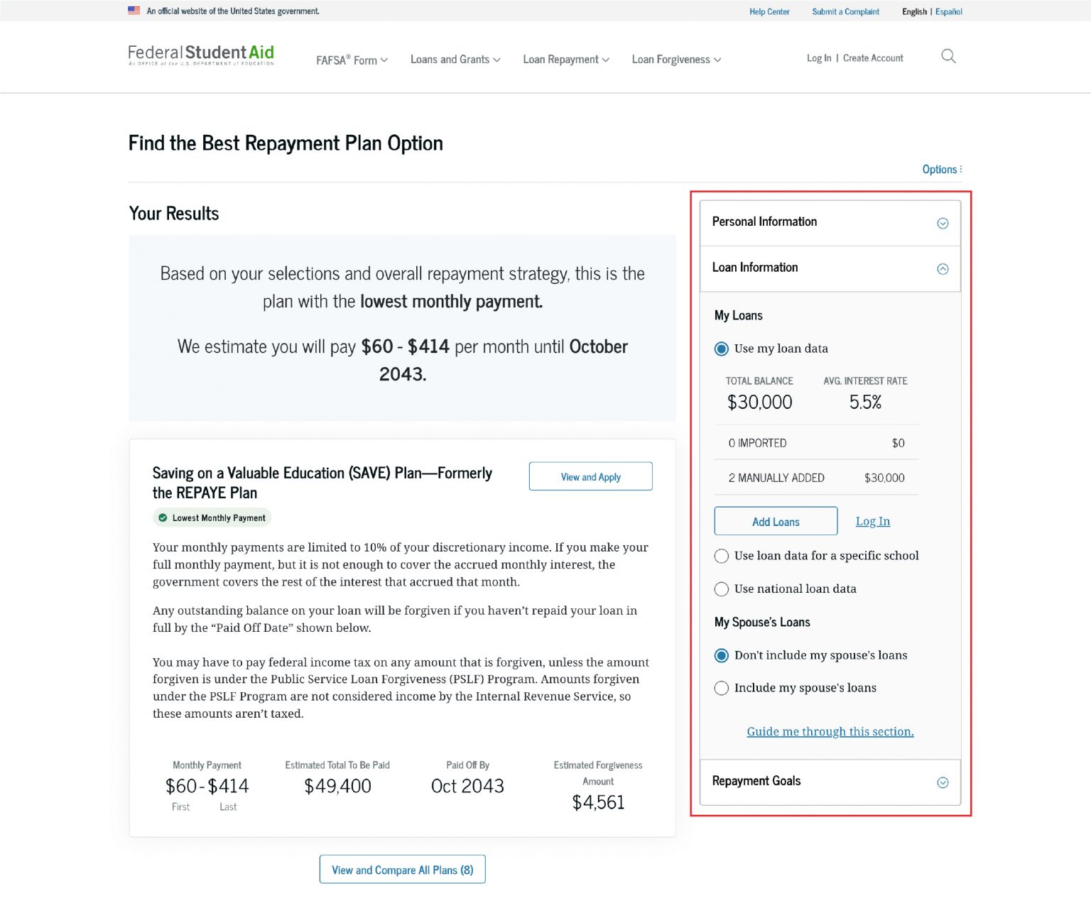 Compare Student Loan Repayment Plans With Our Student Loan Calculator ...