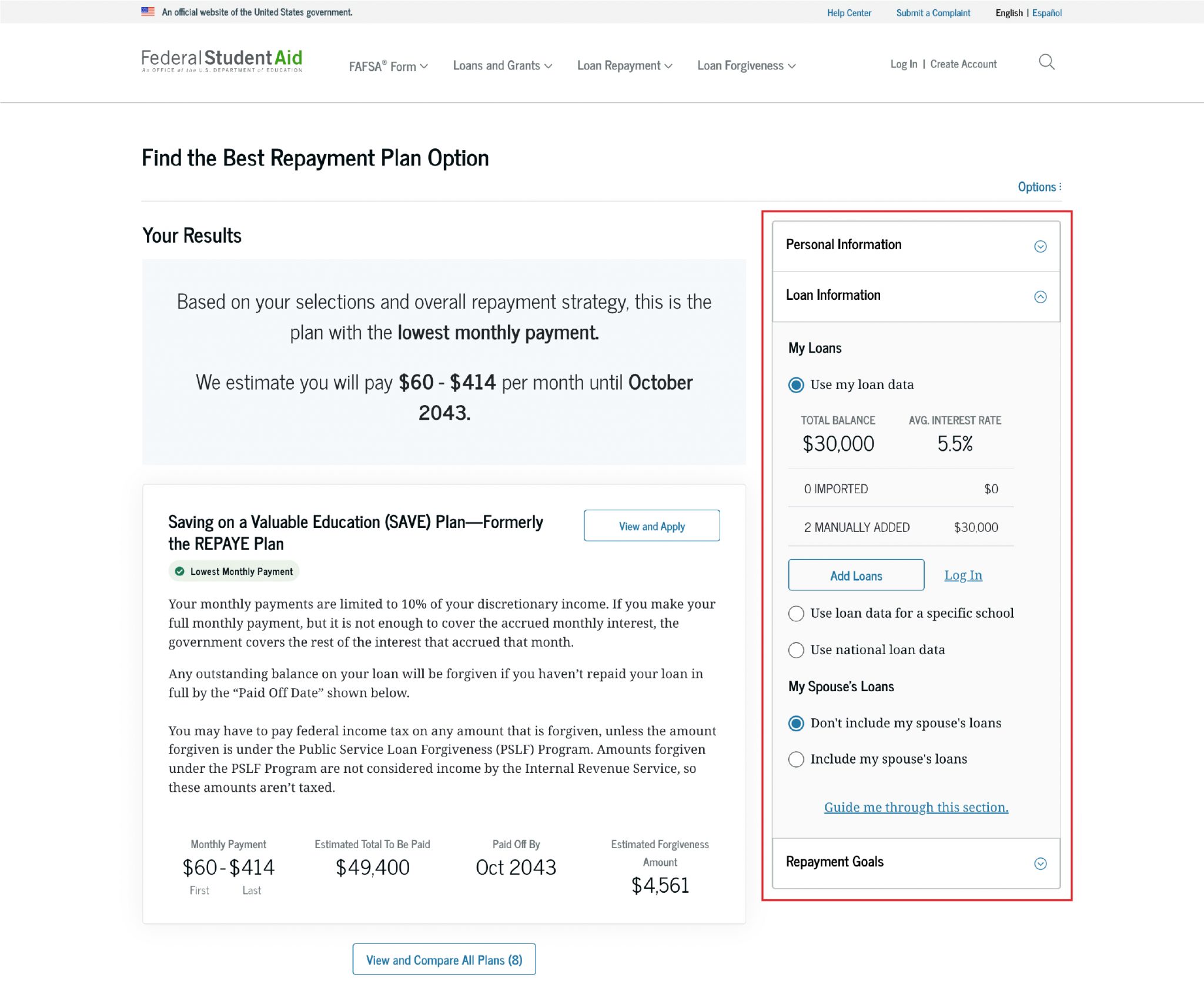 Compare Student Loan Repayment Plans With Our Student Loan Calculator ...