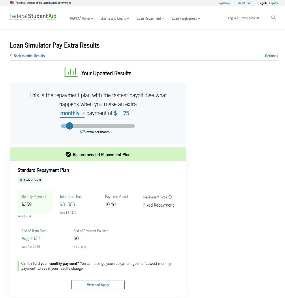 Compare Student Loan Repayment Plans With Our Student Loan Calculator ...