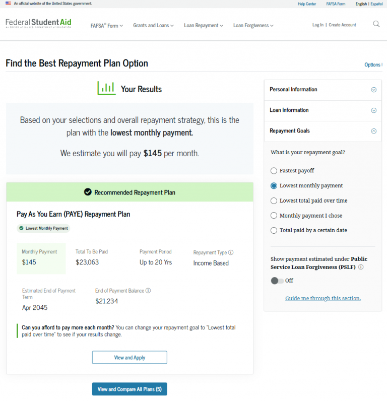Compare Student Loan Repayment Plans With Our Student Loan Calculator ...